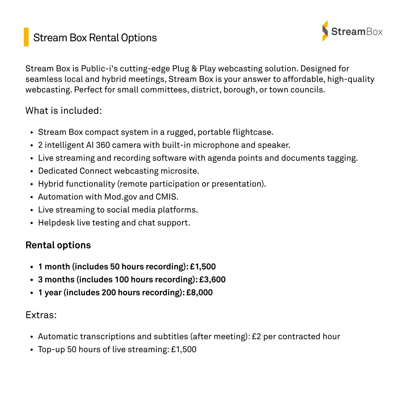 StreamBox - Public-i